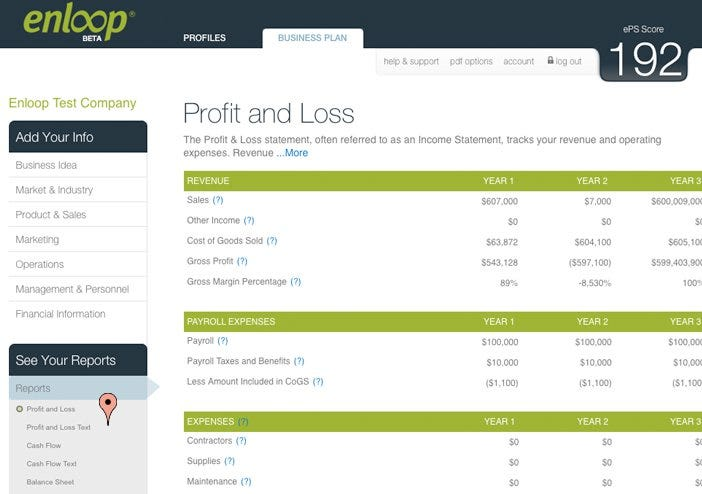 Enloop Business Plan Software - Reviews, Pricing, Features 2024